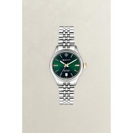 Gant Damen Quarzuhr &raquo;Sussex&laquo; Armbanduhr, Damenuhr, Edelstahlarmband, analog, Tag gr&uuml;n Einheitsgr&ouml;&szlig;e