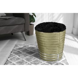 Kayoom Sitzhocker &raquo;Hocker Doric, trendiger Look, &auml;sthetische Farbgebung, sch&ouml;ne Steppung&laquo; 1 Stk. tlg. komfortabel, hochqualitativ, pflegeleicht, hochwertige 