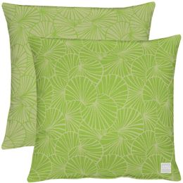 Apelt Dekokissen &raquo;3961&laquo; Wendekissenh&uuml;lle ohne F&uuml;llung gr&uuml;n Polyester B/L: 46cm x 46cm, 1 Stk.
