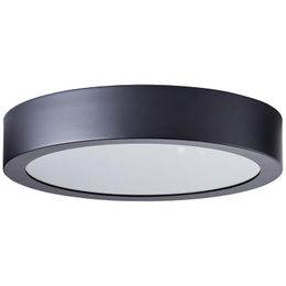 Brilliant Deckenleuchte &raquo;Sandros&laquo; E14 1 Stk. 6 x 31 cm, 2 x E14, Metall/Rauchglas, schwarz schwarz 2, &Oslash; 31cm H: 6cm, 1 Stk.