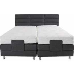 Westfalia Schlafkomfort Boxbett mit Motor in diversen Ausf&uuml;hrungen grau Box und Kopfteil: Feinstrukturstoff (77% Polyester und 23% Viskose);Bezug der Obermatratze: 100% 