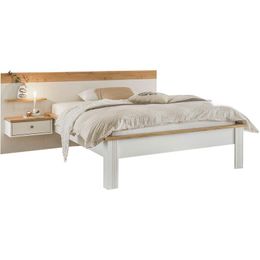OTTO home Schlafzimmer-Set &raquo;Westminster&laquo; Bett Breite Liegefl&auml;che 90 oder 140cm und 1 Wandpaneel wei&szlig; Pflegeleichte, melaminbeschichtete Oberfl&auml;che