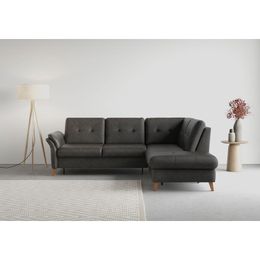 Sit & More sit&more Ecksofa &raquo;G&ouml;teborg&laquo; inkl. Sitztiefenverstellung, wahlweise mit Bettfunktion & Bettkasten grau B/H/T: 250cm x 90cm x 226cm, Luxus-Microfaser, 