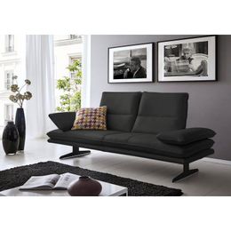 W.Schillig 2-Sitzer &raquo;broadway, Designsofa mit tollem Sitzkomfort, Breite 216cm&laquo; Sitztiefenverstellung, Kopfteil- & Seitenteilverstellung, Breite 216cm