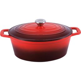 CS Koch-Systeme Br&auml;ter &raquo;Xanten&laquo; 1 Stk. tlg. Gusseisen rot 3,5 l + H&ouml;he 16,5cm