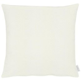 Apelt Dekokissen &raquo;Miles&laquo; wei&szlig; Polyester B/L: 45cm x 45cm, 1 Stk.