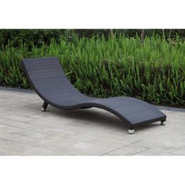 Garden Pleasure Gartenliege &raquo;CARACAS&laquo; schwarz Obermaterial: 100% Polyester Einheitsgr&ouml;&szlig;e