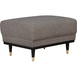 Home Affaire Hocker &raquo;Chamby&laquo; mit Holzrahmen unten grau 100% Polyester;Samtoptik (100% Polyester) B/H/T: 70cm x 46cm x 64cm, Struktur