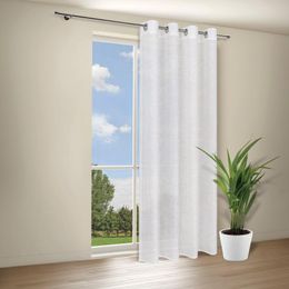 GERSTER Gardine &raquo;Kenda&laquo; &Ouml;sen 1 Stk. tlg. SB-&Ouml;senschal "Kenda" wei&szlig; Wirkware, Polyester 245cm, &Ouml;sen, 140cm