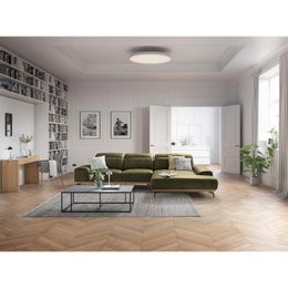 Musterring Wohnlandschaft &raquo;MR 2490 Ecksofa mit erstklassigem Sitzkomfort, Long-Life-Leder&laquo; Fu&szlig; Schwarz, Sitzh&ouml;he 46cm, wahlweise mit Funktionen, Ma&szlig;e 342x207 cm 
