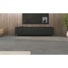 borchardt M&ouml;bel borchardt M&ouml;bel Lowboard &raquo;Sophia, Tv-Schrank Breite 190 cm&laquo; Metallf&uuml;&szlig;e, grifflose Optik schwarz Holzwerkstoff B/H/T: 190cm x 45cm x 35cm, 2 Stk., 3 