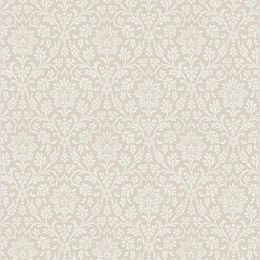 Laura Ashley Vliestapete &raquo;Annecy Dove Grau&laquo; botanisch glatt FSC zertifiziert, mit lebhaftem Druck, 10 Meter L&auml;nge grau Vlies B/L: 0,52m x 10m, Rollen: