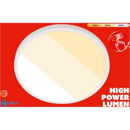 Briloner Leuchten LED Deckenleuchte &raquo;SHINE&laquo; LED-Modul 1 Stk. 24x6 cm, Wohnzimmer, Badezimmer, K&uuml;che wei&szlig; 1, &Oslash; 29cm H: 3cm, 1 Stk.