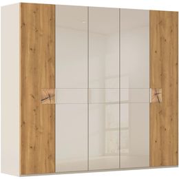 Rauch Kleiderschrank &raquo;Dreht&uuml;renschrank Schrank Garderobe W&auml;scheschrank KONA&laquo; Breiten 251/301 cm, H&ouml;he 223 cm, Tiefe 61 cm, Glasauflage, Massivholz-