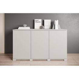 OTTO home Sideboard &raquo;Kenia, moderne grifflose Kommode mit 3 T&uuml;ren, Breite 120 cm&laquo; 1 Stk. tlg. Push-to-Open-Fronten, h&ouml;henverstellbaren Einlegeb&ouml;den B/