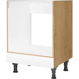 Nobilia Herdumbauschrank &raquo;"MIAMI", vormontiert, mit h&ouml;henverstellbaren Sockelf&uuml;&szlig;en,&laquo; Breite 60 cm Eiche Sierra Nachbildung, B/H/T: 60cm x 87cm x 