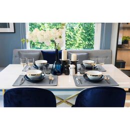Adam Platzset &raquo;Uni Collection Light&laquo; GOTS zertifiziert, Made in Germany blau Obermaterial: 100% Baumwolle B/L: 40cm x 50cm, 2 Stk., Bio-Baumwolle, 