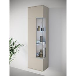 OTTO home Vitrine &raquo;Kenia, stehend und h&auml;ngend, T&uuml;ranschlag wechselbar&laquo; 1 Stk. tlg. Vitrineschrank mit Glast&uuml;ren 160 cm H&ouml;he braun FSC -zertifizierter 