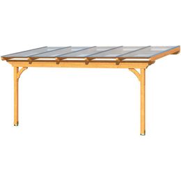 Skan Holz Terrassendach &raquo;Ravenna&laquo; Douglasie braun Polycarbonat (PC) B/H/T: 541cm x 272cm x 250cm