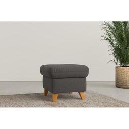 Home Affaire Polsterhocker &raquo;Trelleborg&laquo; passend zur Serie "Trelleborg", incl. Stauraum grau 100% Polyester B/H/T: 58cm x 48cm x 58cm, Luxus-Microfaser