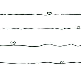 A.S. Cr&eacute;ation Vliestapete &raquo;Little Love&laquo; Motiv abstrakt naturalistisch glatt Tapete Kinder Tapeten Kinderzimmer Schlafzimmer modern Design Optik schwarz Vlies B/L: 