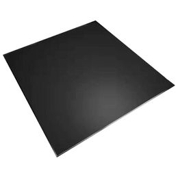Hanseatic Bodenschutzplatte &raquo;f&uuml;r Kamin&ouml;fen Heathus Quadrat 110 S Glas&laquo; Glas 8mm, schwarz, BxL: 110x110 cm schwarz Glas