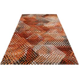 Esprit Teppich &raquo;Vario, ESP-40121&laquo; rechteckig 13 mm H&ouml;he Kurzflor, Geometrisches Design, Wohnzimmer, Schlafzimmer braun Polypropylen (PP) B : 80cm 1 Stk., 