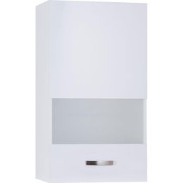 KOCHSTATION Glash&auml;ngeschrank &raquo;KS-Cara&laquo; Breite 50 cm wei&szlig; wei&szlig;, B/H/T: 50cm x 89,6cm x 34,9cm, T&uuml;ren: 1 Stk.