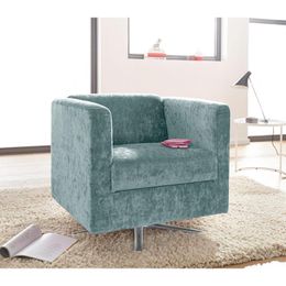 Home Affaire Sessel &raquo;Bob Drehsessel, Clubsessel und Cocktailsessel - alles passt&laquo; drehbar mit Sternfu&szlig; gr&uuml;n Feinstruktur weich (92% Polyester, 8% 
