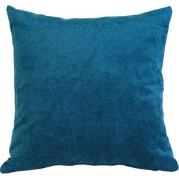 G&ouml;zze Dekokissen &raquo;Muri&laquo; in vielen Unifarben blau Obermaterial: 100% Polyester B/L: 50cm x 50cm, 2 Stk.