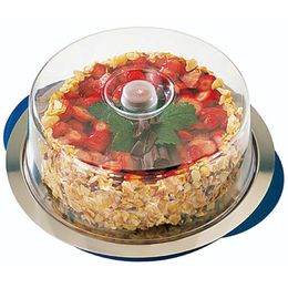 APS Kuchenplatte &raquo;Thermo Tablett Set&laquo; &Oslash; 34 cm, K&uuml;hlfunktion durch 2 K&uuml;hlakkus blau Edelstahl, Kunststoff &Oslash; 34cm