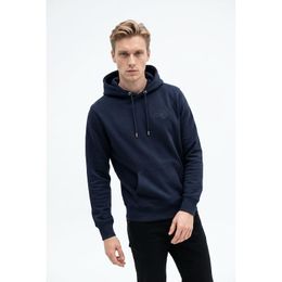 Gant Herren Hoodie &raquo;TONAL SHIELD&laquo;, Ton-in-Ton Stickerei, regular fit, Sweatshirt blau S