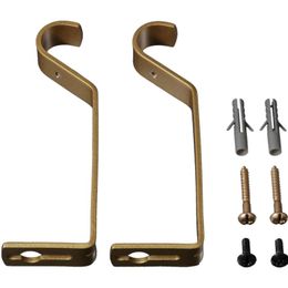 Liedeco Tr&auml;ger f&uuml;r Gardinenstangen &Oslash; 20 mm gold L: 13,2cm