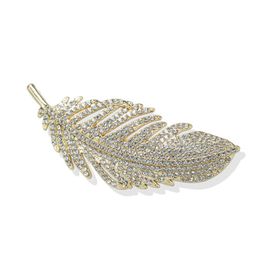 Aniston Jewelry & Watches Damen Aniston JEWELRY & WATCHES Brosche &raquo;Schmuck Geschenk Kupfer Ansteckschmuck Feder&laquo; () gold Einheitsgr&ouml;&szlig;e