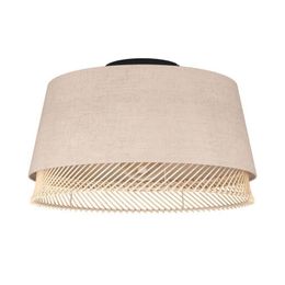 Eglo Deckenleuchte &raquo;TABLEY Deckenlampe, Wohnzimmerlampe, Leinen, Bambus, Natur, E27&laquo; E27 1 Stk. Wohnzimmer, Schlafzimmer, Flur, K&uuml;che, modern, 