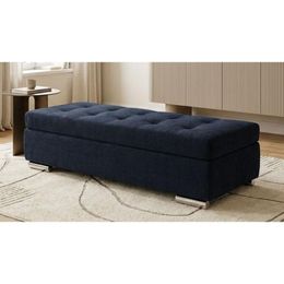 OTTO home Hocker &raquo;Tornby 161 cm breit&laquo; Gro&szlig;er Hocker mit Staufach 100% Polyester B/H/T: 161cm x 41cm x 60cm, Luxus-Microfaser weich