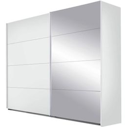 Rauch Schwebet&uuml;renschrank &raquo;Quadra&laquo; inkl. Hakenleiste und zus&auml;tzlichen Einlegeb&ouml;den wei&szlig; Holzwerkstoff B/H/T: 226cm x 230cm x 62cm