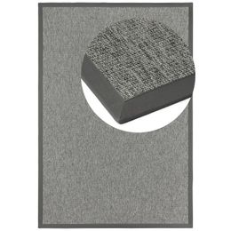 Dekowe Teppich &raquo;Basic S2 Boucl&eacute;&laquo; rechteckig 10 mm H&ouml;he meliert, Sisaloptik, mit Bord&uuml;re, In- und Outdoor geeignet grau Kunstfaser B : 160cm 1 Stk., 10mm, L: 