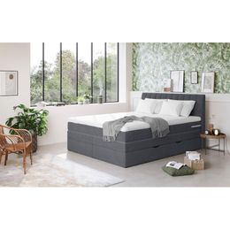 COTTA Boxspringbett &raquo;Shark inkl. Bettkasten und Topper&laquo; erh&auml;ltlich in den Breiten 140x200cm, 160x200cm und 180x200cm blau 100% POLYESTER (PES) 