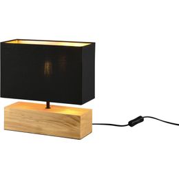 REALITY LEUCHTEN Tischleuchte &raquo;Woody&laquo; E27 Schnurschalter, Leuchtmittel tauschbar schwarz 1, H: 30,5cm
