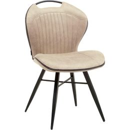 OMG Design Esszimmerstuhl &raquo;Mace&laquo; (Set) 1 Stk.Lederoptik, pflegeleicht, mit praktischem Griff beige Stoff B/H/T: 53cm x 87cm x 61cm, 1 Stk., Stoff uni