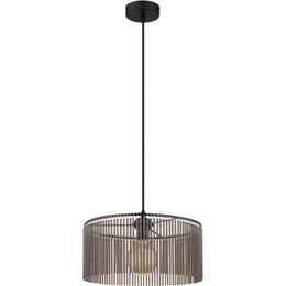 NOWA Pendelleuchte &raquo;LEEDS&laquo; E27 1 Stk. H&auml;ngeleuchte, H&auml;ngelampe, Acryl, Dekor schwarz 1, &Oslash; 35cm H: 135cm, 1 Stk.