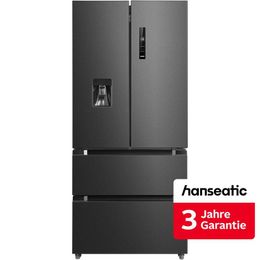 Hanseatic French Door &raquo;HFD18983DWDBI&laquo; 189,8 cm hoch 83,3 cm breit silber Einheitsgr&ouml;&szlig;e
