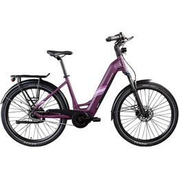 Z&uuml;ndapp Z&uuml;ndapp Unisex &raquo;X800&laquo; 7 Gang Nabenschaltung Mittelmotor 250 W Pedelec, Elektrofahrrad f&uuml;r Damen und Herren lila 48cm, 27,5 Zoll (69,85cm)