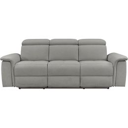 OTTO home 3-Sitzer &raquo;Pareli 229cm, manuelle u. elektr. Relaxfunktion in 2 Sitzen&laquo; USB, KT-Verstellung, LED Beleuchtung, in Echtleder, Kunstleder, Web 