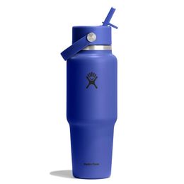 Hydro Flask Trinkflasche &raquo;32 OZ Wide Flex Straw Travel Bottle Cap, 946 ml&laquo; Geeignet f&uuml;r alle Wide Mouth Kappen und Deckel blau Edelstahl 946ml