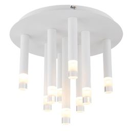 Globo LIGHTING Deckenleuchte &raquo;RYAN&laquo; G9 1 Stk. Deckenlampe/St&auml;be/Metall/Wohnzimmer/Essbereich/Acryl satiniert &Oslash; 2,5cm H: 29,6cm, 1 Stk.