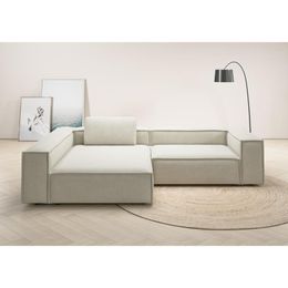 Home Affaire Ecksofa &raquo;Watertown, moderne XXL L-Form, 306 cm breit&laquo; Komfortabel mit tiefer Sitzfl&auml;che &ndash; ideal f&uuml;r gro&szlig;e Wohnr&auml;ume beige 100% Polyester 