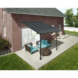 Terrassendach &raquo;Capri Alu Terrassen&uuml;berdachung&laquo; einfache DIY Montage grau Aluminium, Polycarbonat (PC) B/H/T: 314cm x 305cm x 295cm