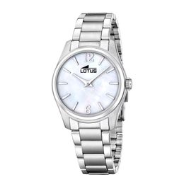 Lotus Damen Quarzuhr &raquo;Classic Steel&laquo; Armbanduhr, Damenuhr, Edelstahlarmband, analog silber Einheitsgr&ouml;&szlig;e